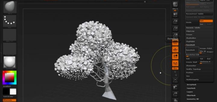 Modeling a Wheel using Zmodeler+ ArrayMesh : ZBrushのZModelerとArrayMeshを使った「タイヤの溝」チュートリアル ...